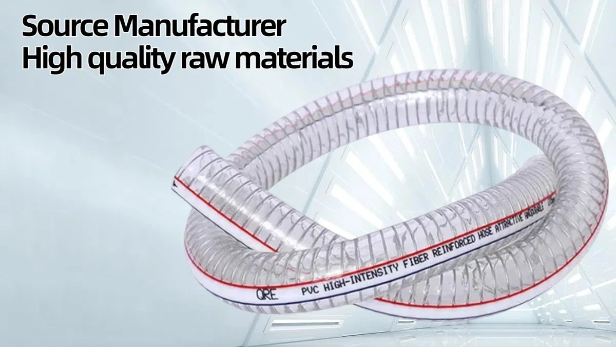 PVC Flexible Spring Spiral Hose Transparent Water-absorbing Hose ...