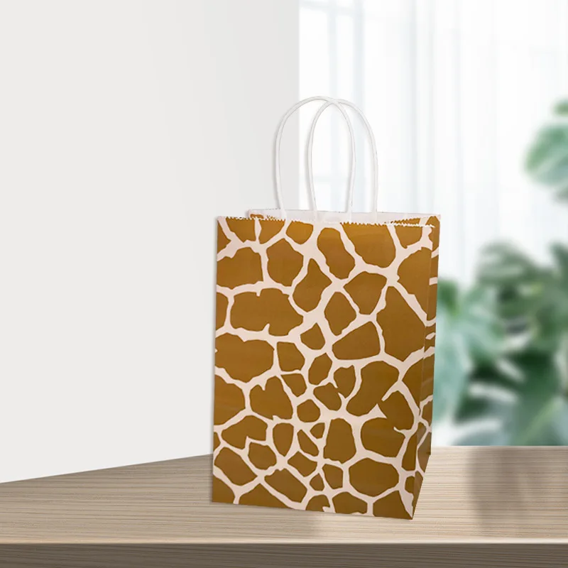 Animal Print Party Bags Jungle Safari Gift Favor Bags Zoo Animals ...