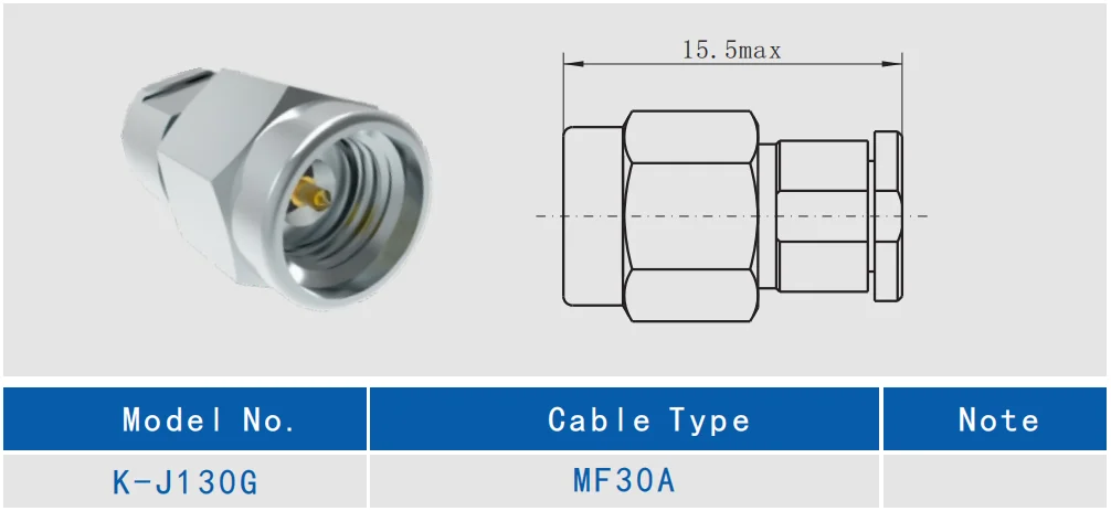 MF30A SMK 2.92mm Male Precision K (2.92mm) Cable Coaxial Connectors ...