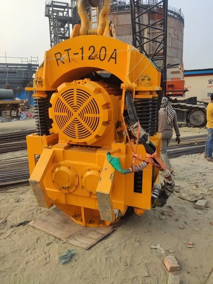 RT-120A Electric Vibro Pile Hammer - High Efficiency for Steel Casing Piles
