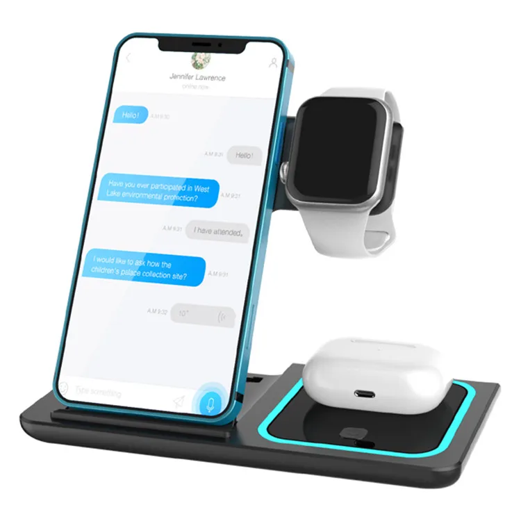 New Design 3 In 1 Qi Wireless Charger Kit Charge Adapter Wireless ...