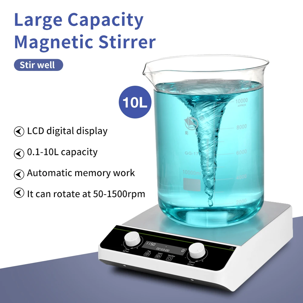 Magnetic Stirrer Mixer 10L Laboratory Large Capacity Stirring Mixing ...
