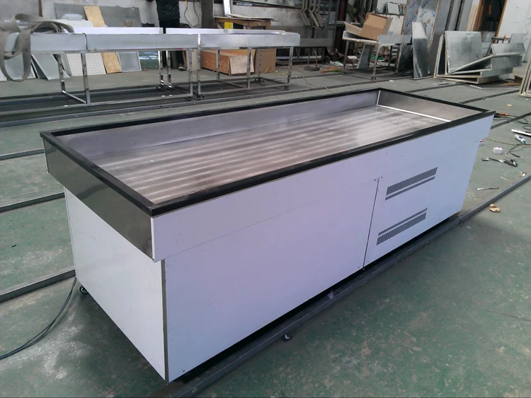 Supermarket Frozen Display Stand - Chilled Seafood Counter