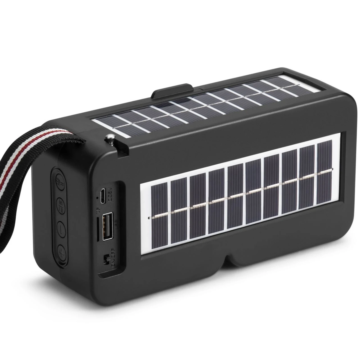 HF-F30 Solar Powered Bluetooth Speaker with FM Radio, Deep Bass, and ...