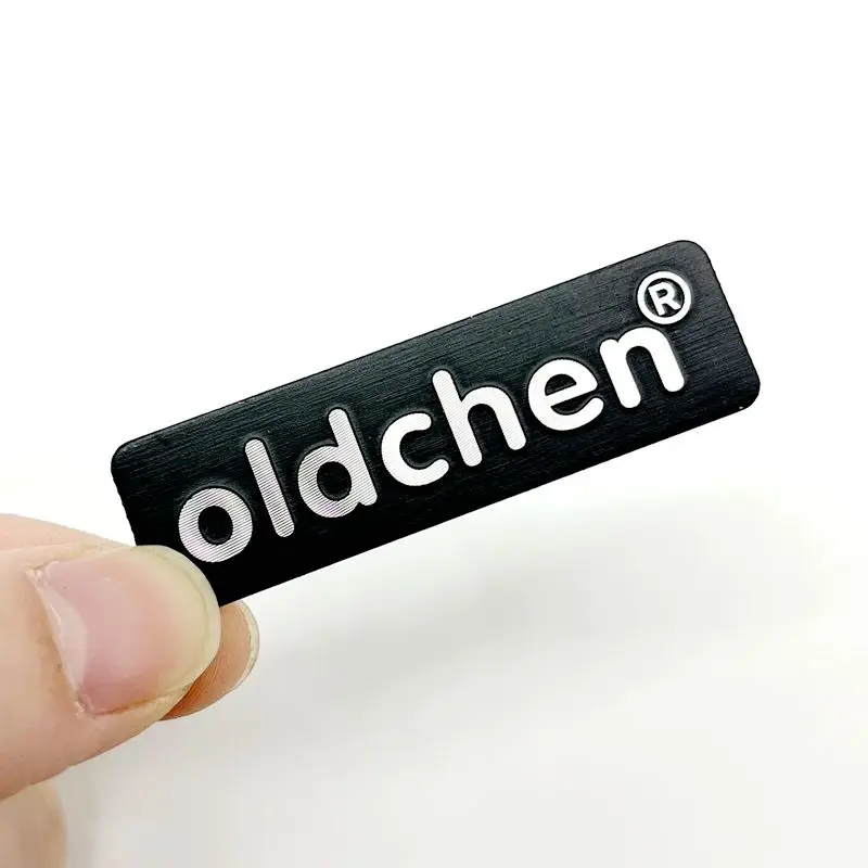 Nameplates Custom Metal Logo TV Die-cut Logo Metal Nameplate Self ...