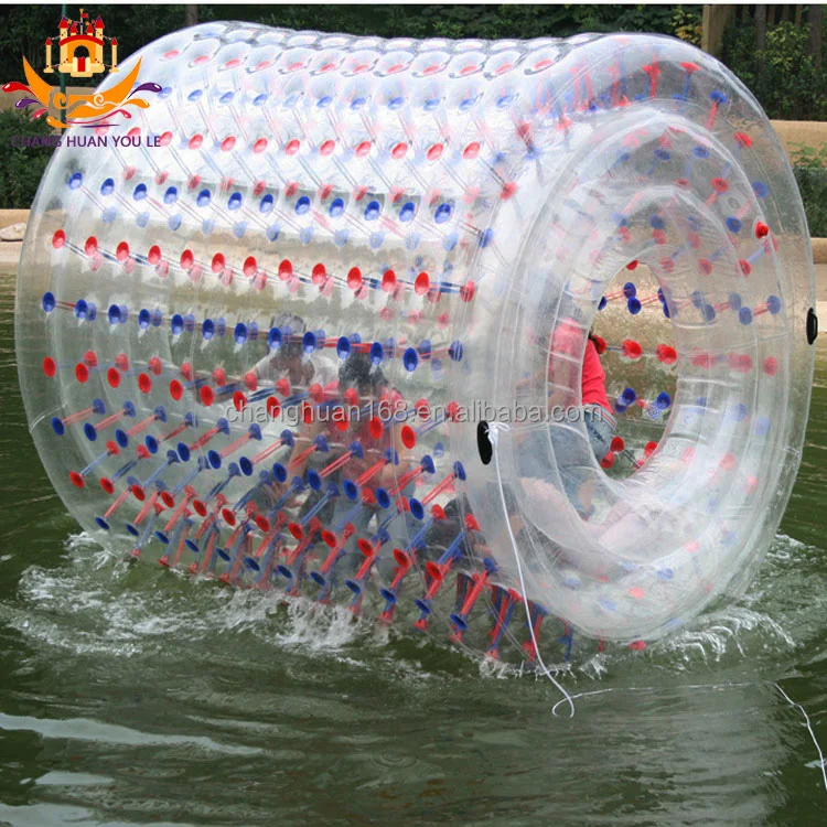 Colorful Funny Aqua Park Floating Games Rolling Wheel Inflatable Water ...