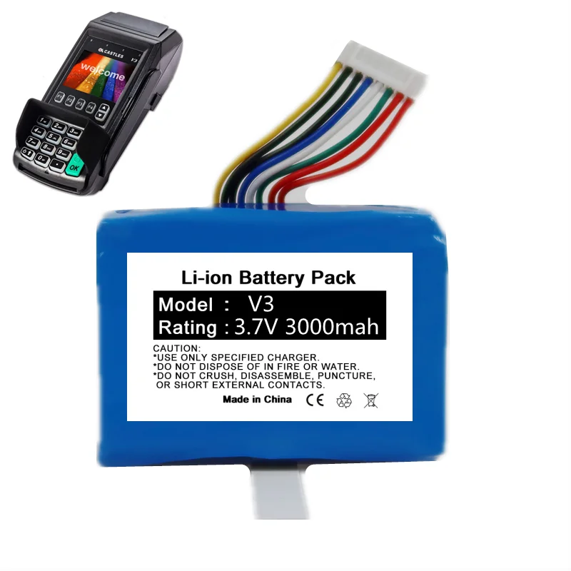 Payment Terminal Battery Ip604355-2p For Castles , 43% OFF