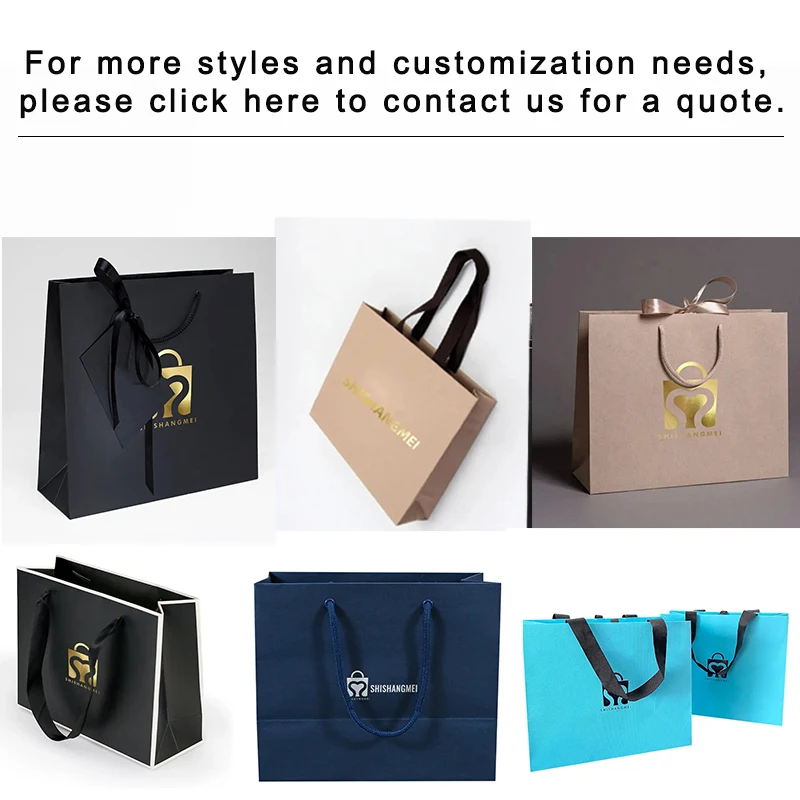 Black And Gold Personalized Clothing Shopping Gift Bag Custom Paper ...