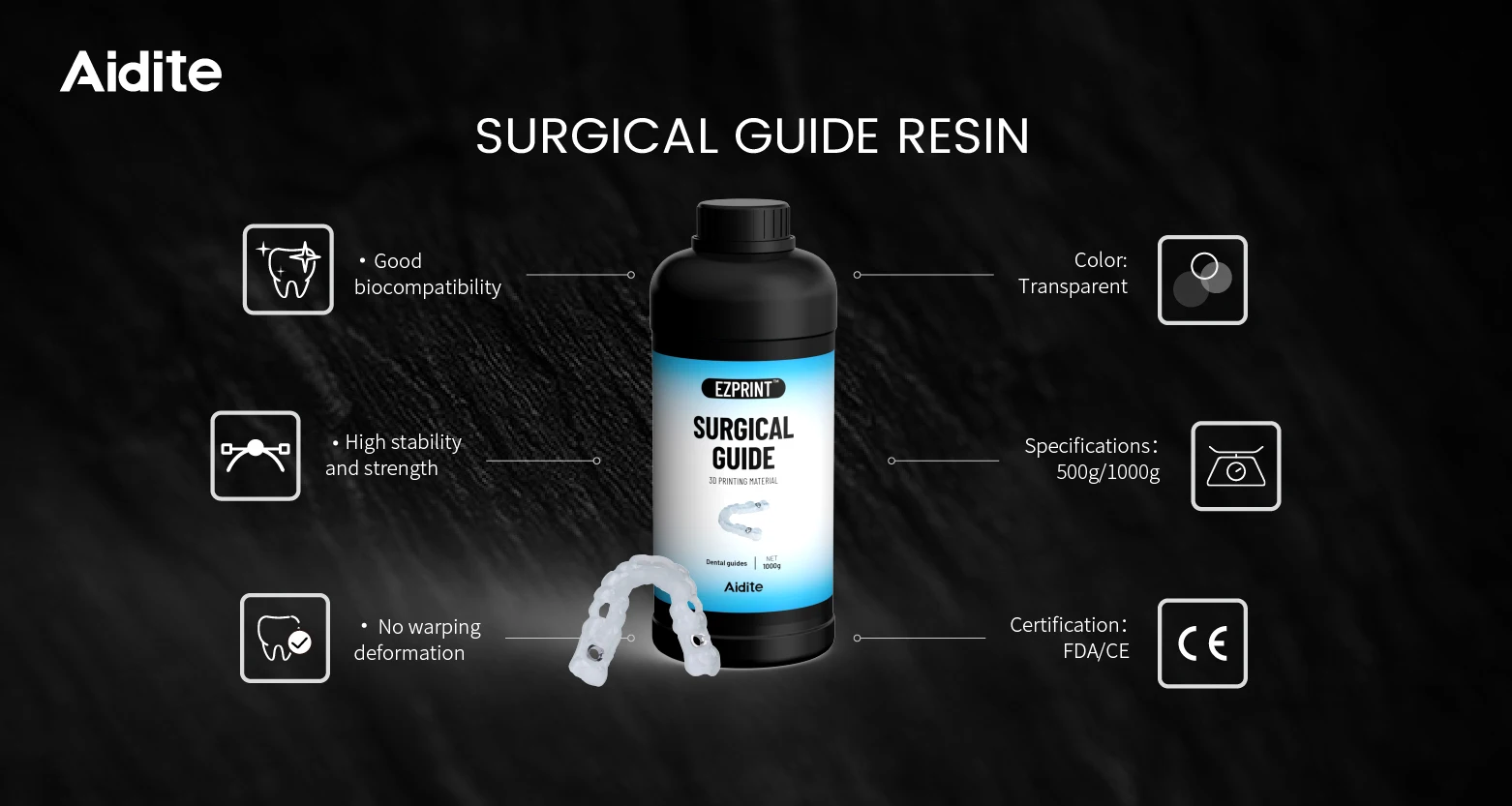 Aidite Orthodontic Teeth Deantl Model Water-washable Dental Resin 3d ...