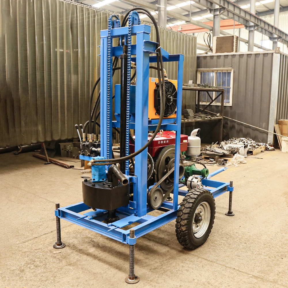 Portable Tractor Mounted Mobile Mine Water Well Drilling Rig 150m For ...