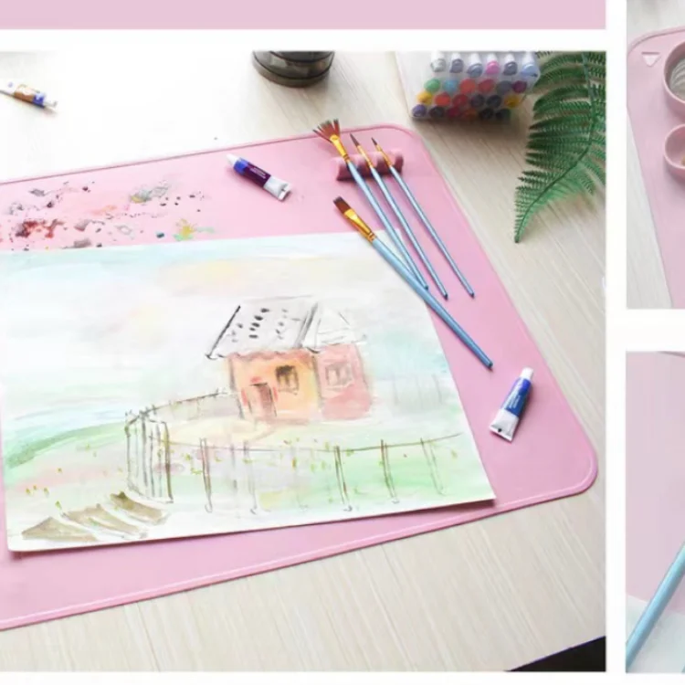 Custom Silicone Painting Mat Non-stick Silicone Drawing Mat Easy Clean ...