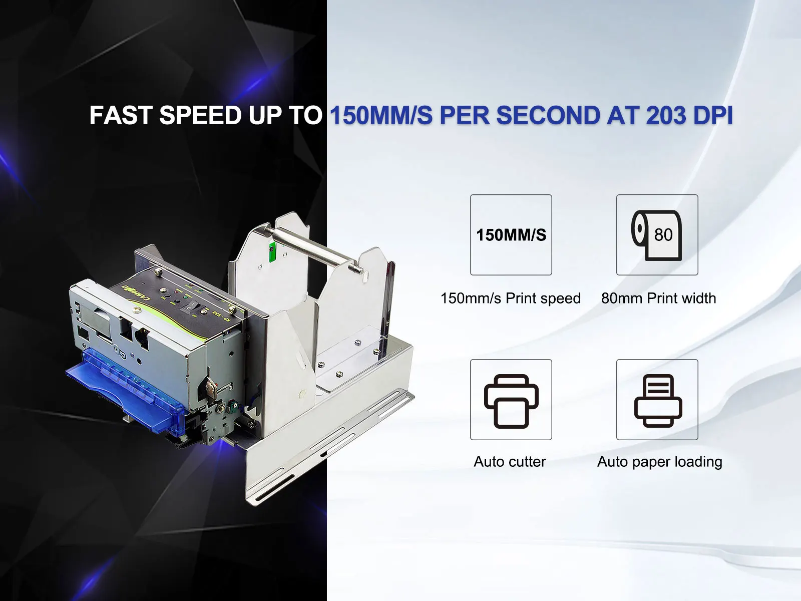 80mm Auto Cutter Kiosk Embedded Receipt Printer Module Thermal Pos ...