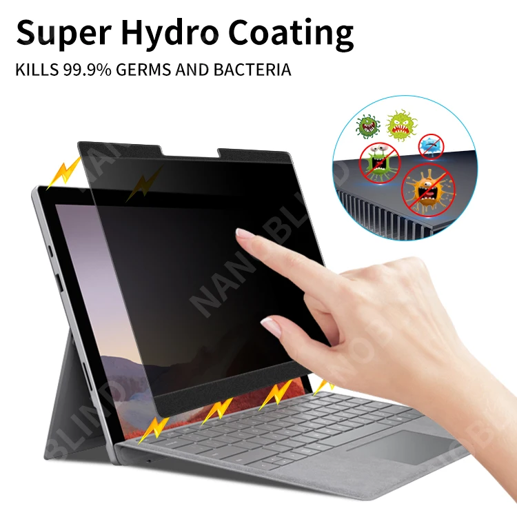 Magnetic Privacy Screen for 12.3 Inch Surface Pro 7 Plus/7/6/5/4/3 Blue ...