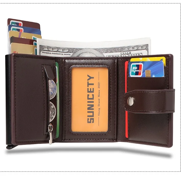 Wholesale Anti-magnetic Theft Genuine Card Set Men's Automatic Card ...