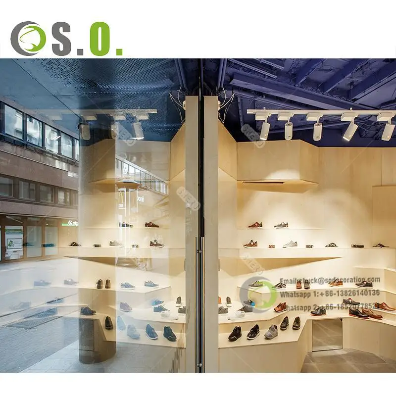 Custom Retail Ladies Shoe Store Display Rack Shoes Display Shelf ...