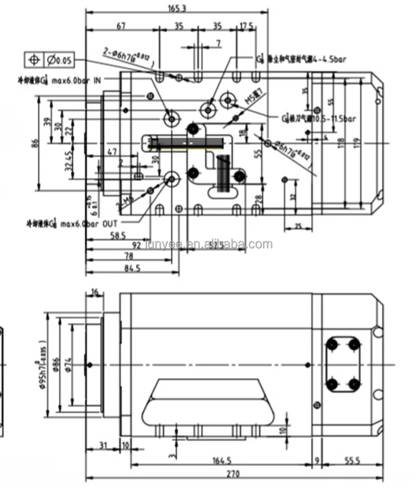 5-axis Cnc Milling Machine High Speed 4 Bearing 24000rpm 12kw Atc Hsk ...