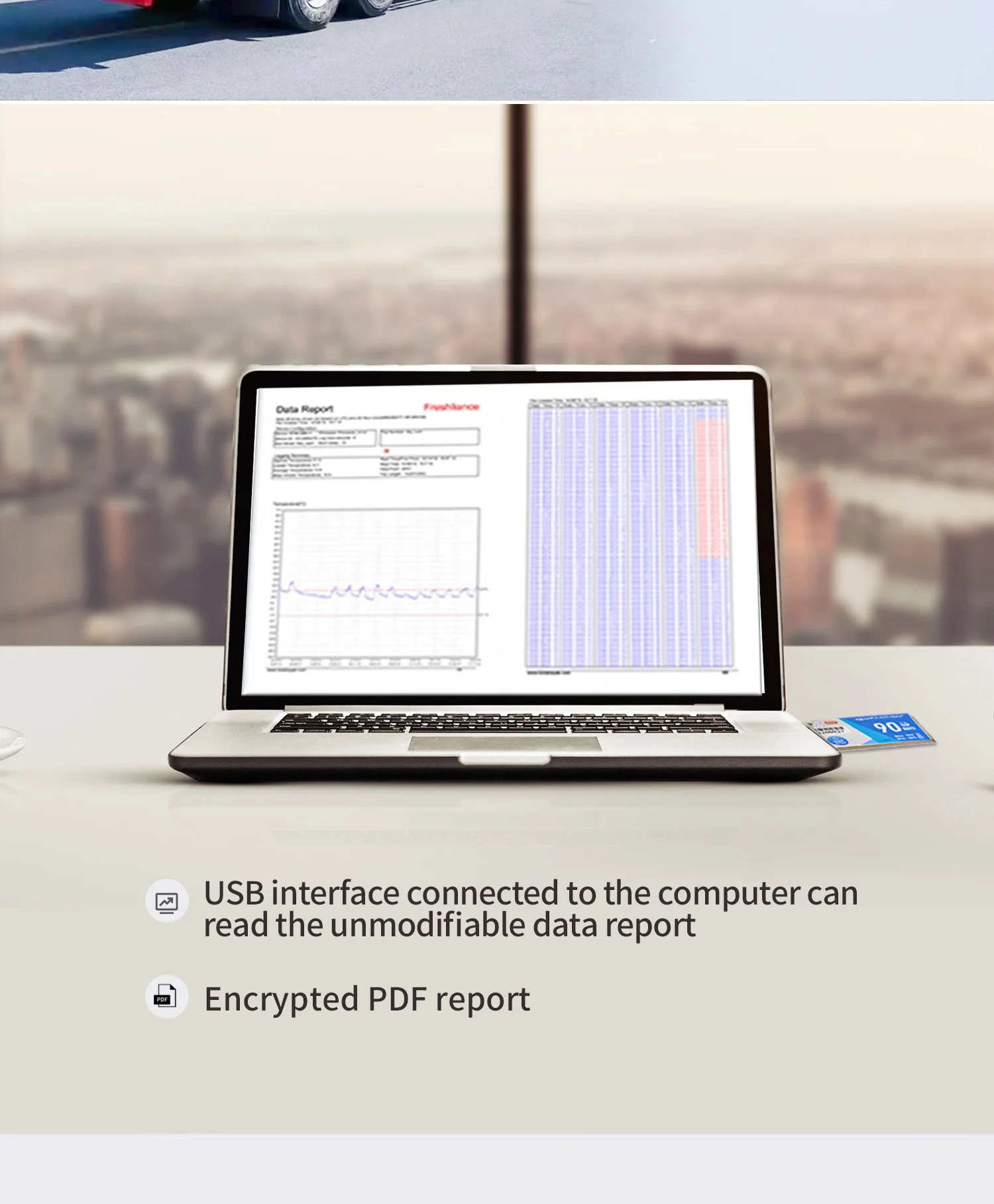 Single Use Cold Chain Container Temperature Data Logger Recorder -30c To +70c With Pdf Report ...