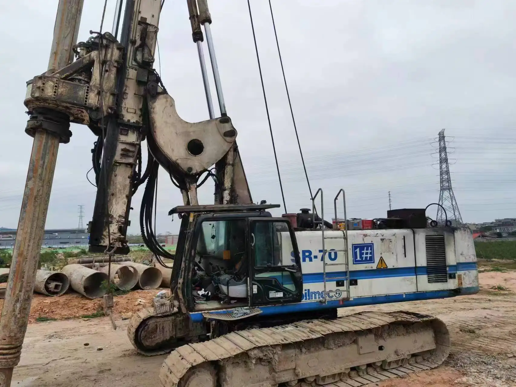 Used Construction Rotary Drilling Rig SOILMEC SR70 Bore Hole Piling Rig ...