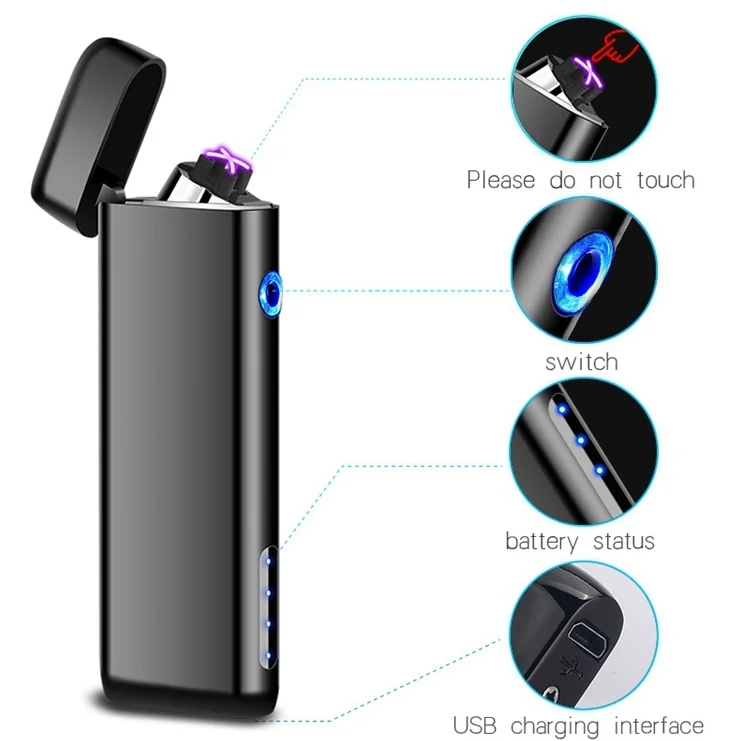 Ky 2024 Metal Lighters Slim Portable Premium Modern Rechargeable ...