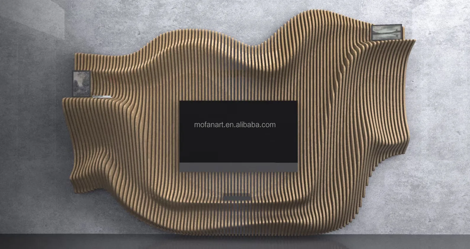 Custom Parametric Wooden Wall Art - Geometric Wood Decor for Home ...