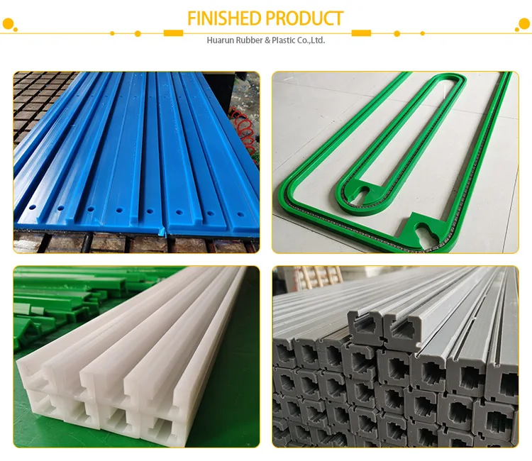 T-type Uhmwpe Plastic Conveyor Chain Annular Guide Rail In Polyethylene Conveyor Chain Drive ...