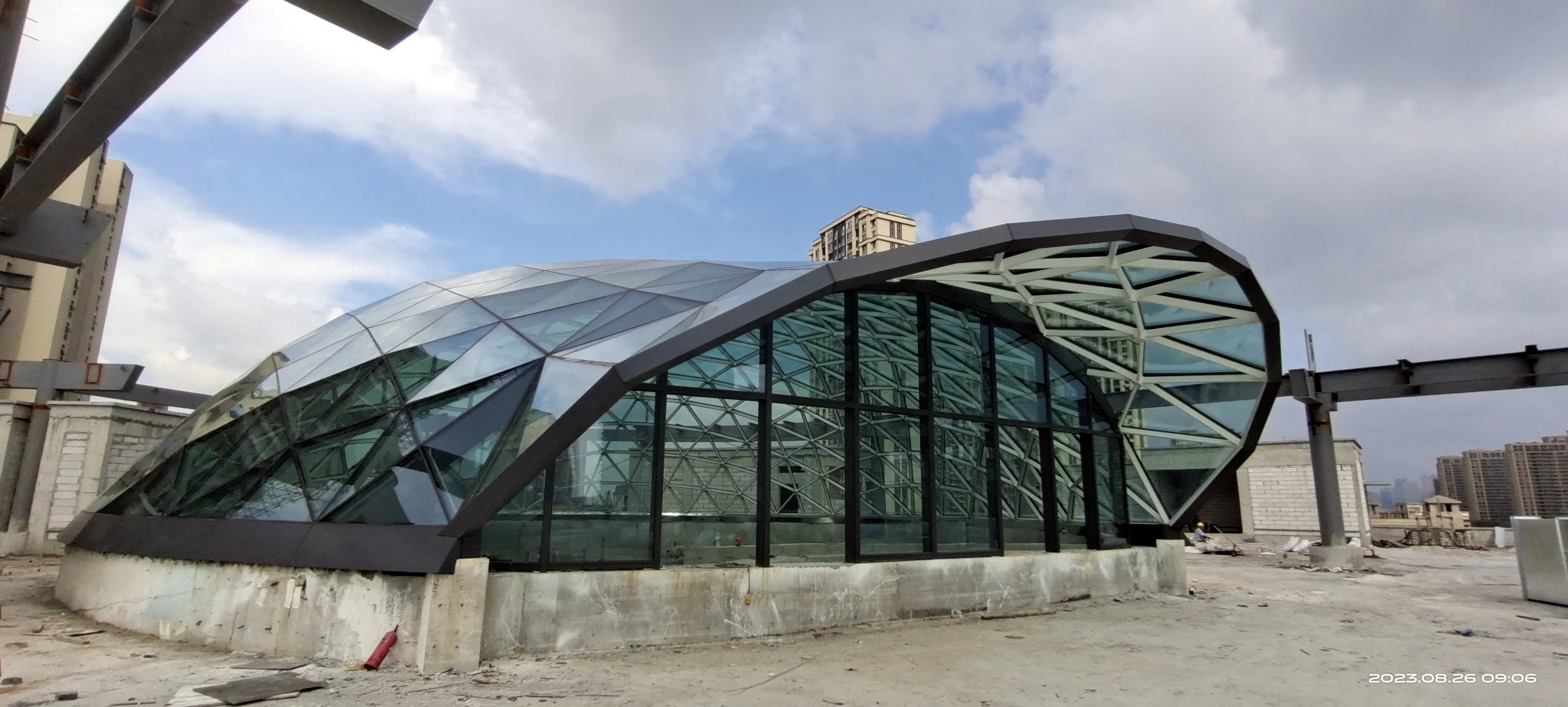 Space Frame Steel Structure Skylight Dome Roof Building