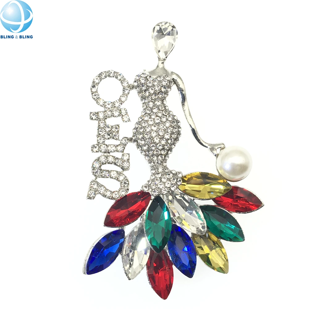 Shiny Red Crystal Heroines of Jericho Lady Dancing HOJ Brooch for Women ...