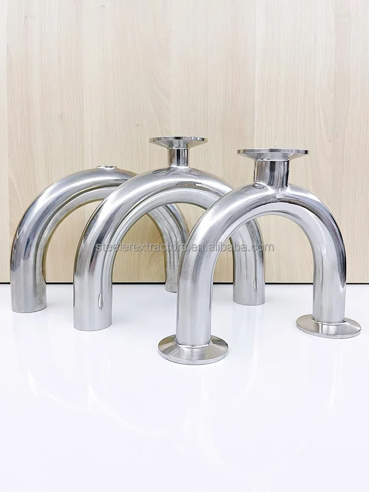 Fine Stainless Steel Sanitary Grade Stamping Welded Three Way Pipe ...