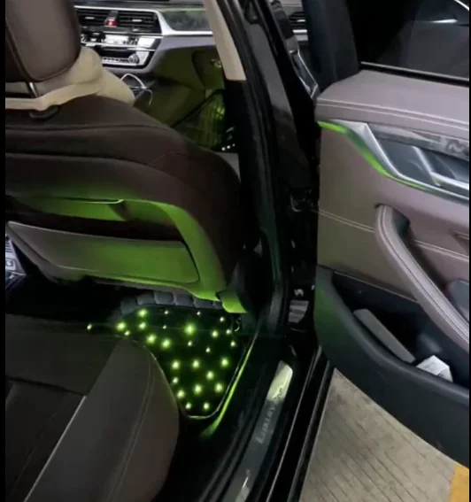 Universal Car Floor Mats - Starlight Optic Fiber Carpet