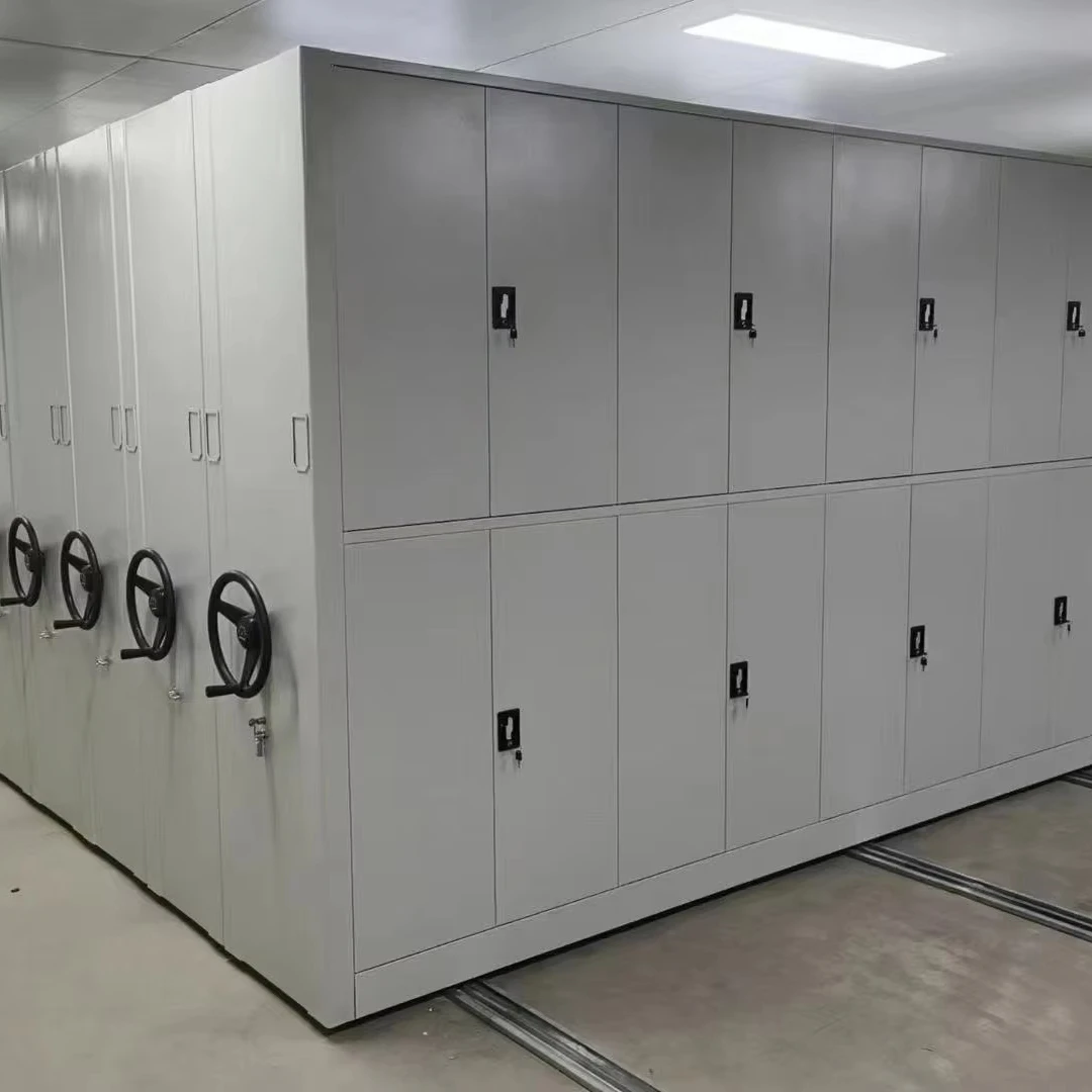 Office Library Furniture Compact Rack System Metal Movable Rack Steel ...