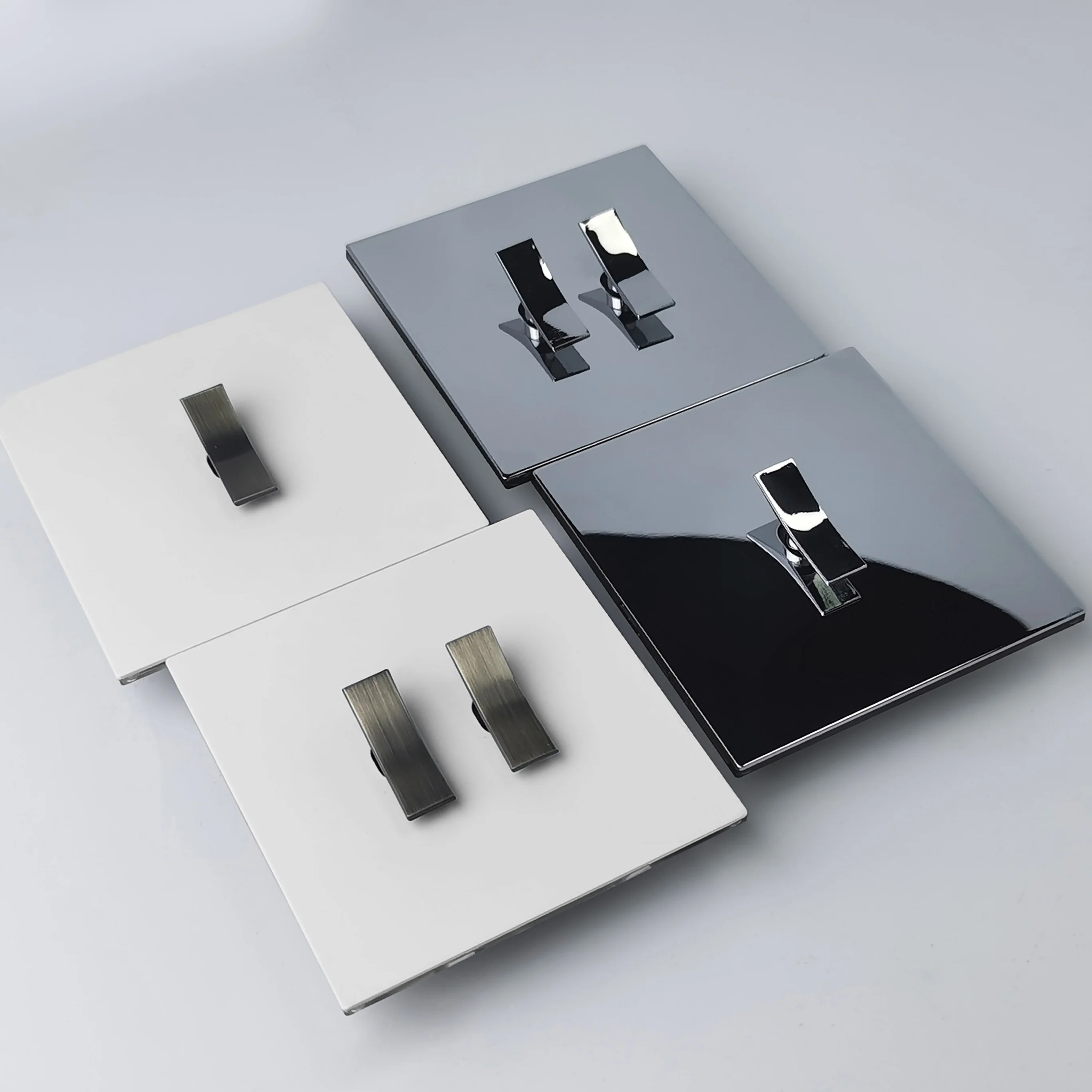 Niva Luxury Design Light Switches in Stainless Steel - Modern Electric ...