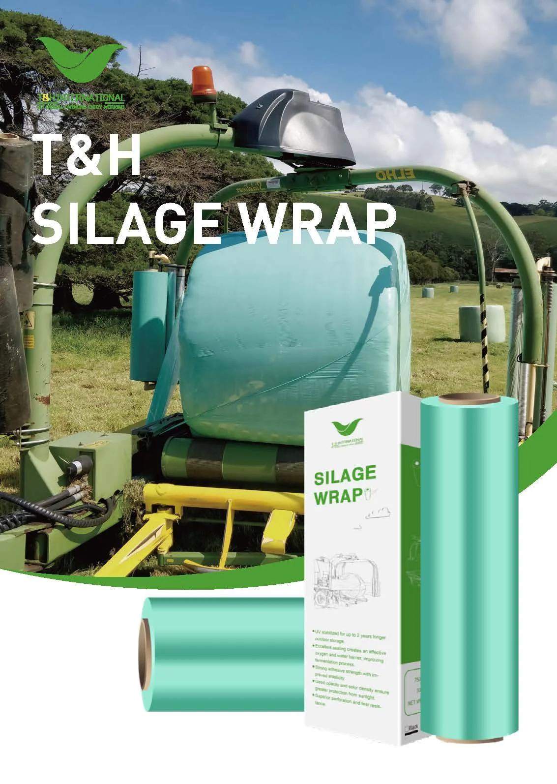 Factory Supply Grass Silage Film Packing Wrap Stretch Plastic Film For ...