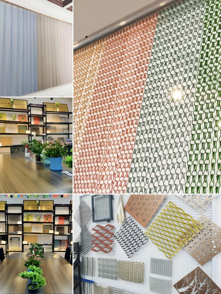 Aluminum Metal Cascade Coil Drapery Mesh Shade Curtain - Buy ...