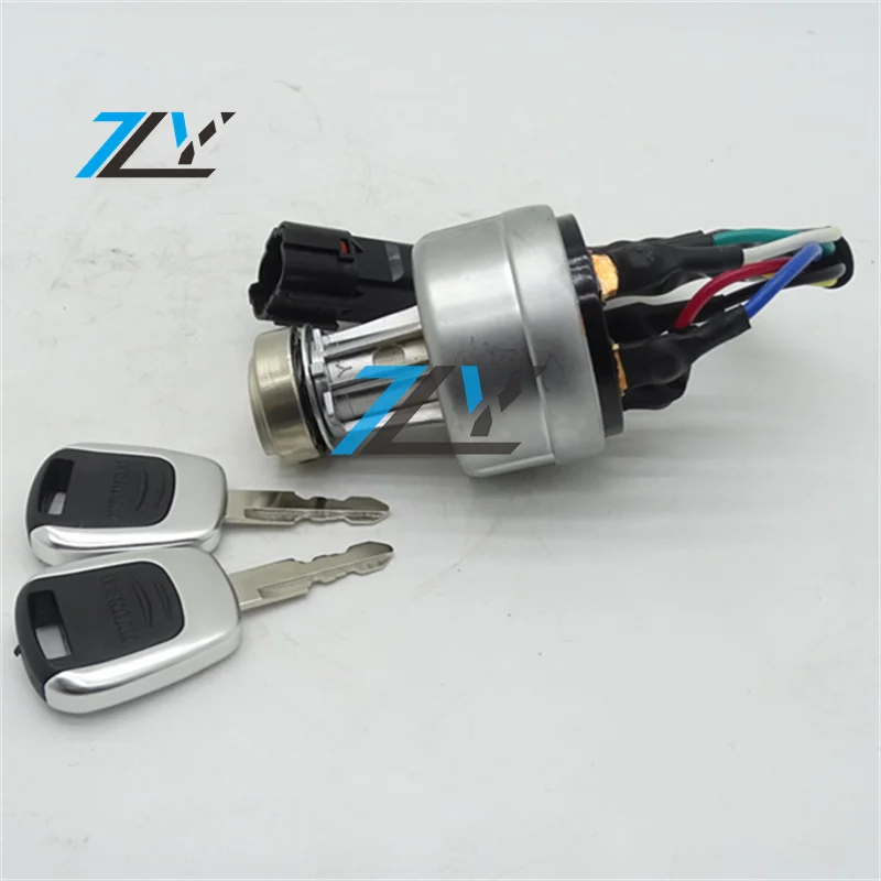 Excavator Ignition Switch Engine Spare Parts 21q4-00071 Start Key ...