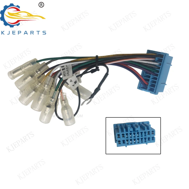 20 Pin Male Adapter Rear Audio Cable Wiring Harness with Bullet ...