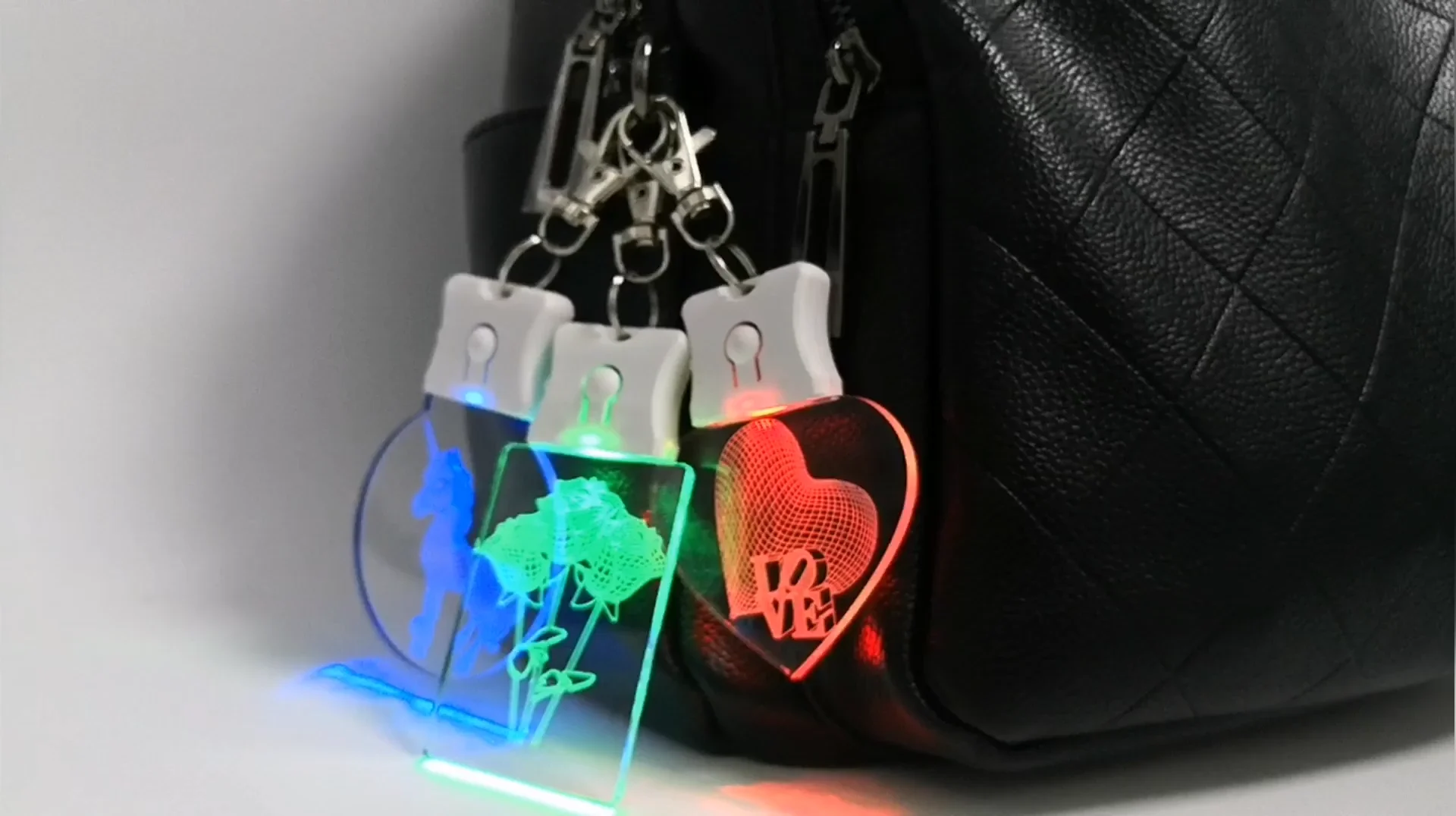 Linli Custom Acrylic Led Keychain With Logo Custom Acrylic Keychain ...