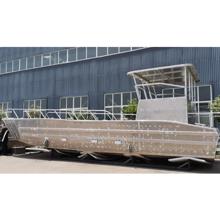 Allsealion Boat 9m 30ft Welded Aluminum Landing Craft With Enclosed ...