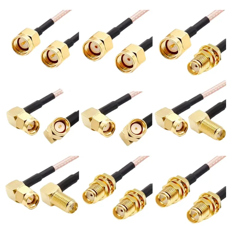 Custom Rf Coaxial Cable Rg316 Rg174 Rg178 Rg58 Lmr400 Lmr240 Lmr195 Rp ...