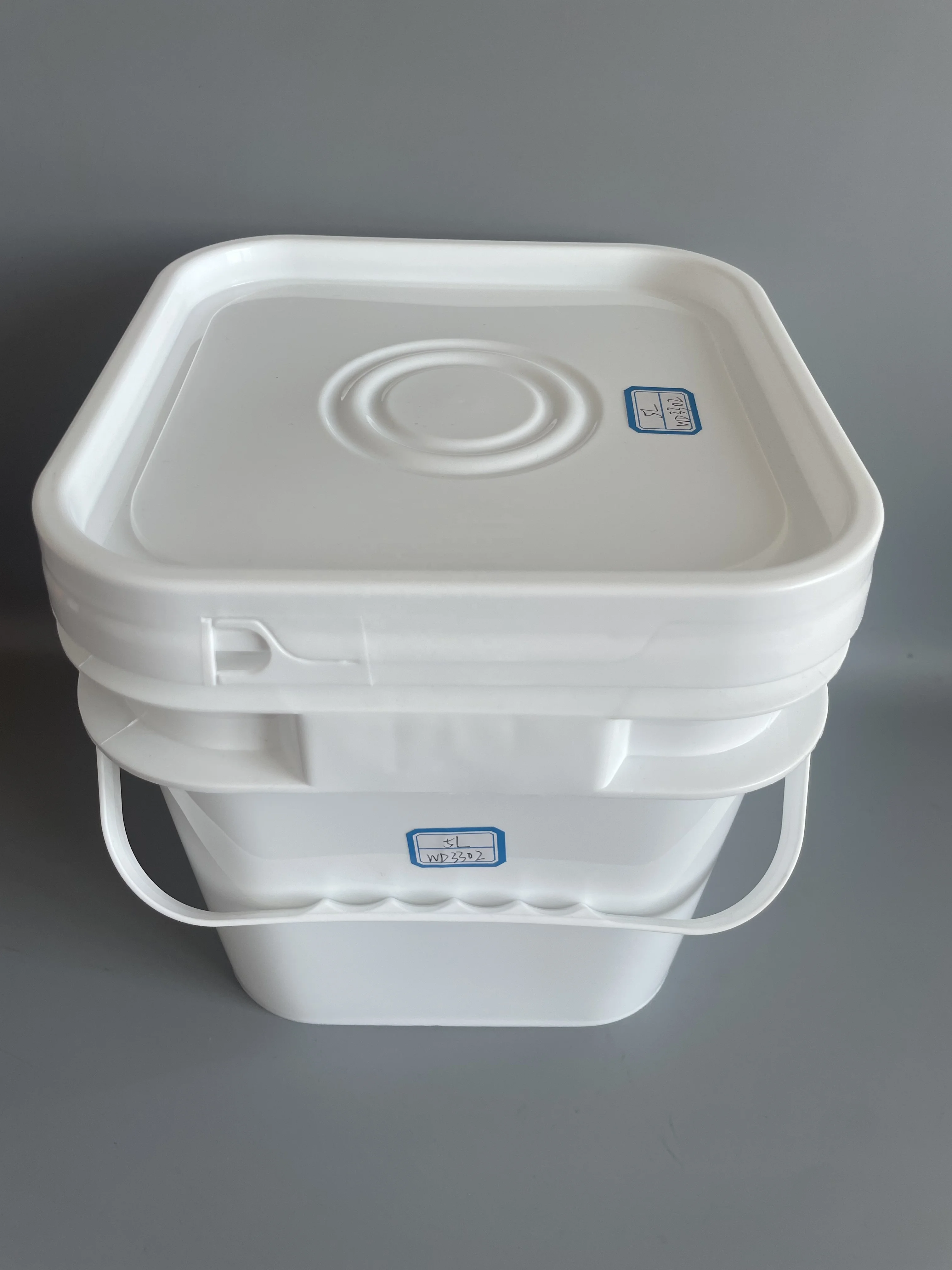 5L Plastic Bucket square Bucket at Factory Price with Handle and Lid ...