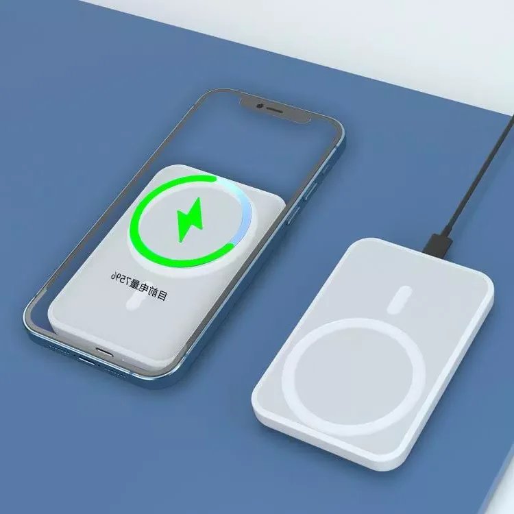 1 Customsized Logo Magnet Wireless Powerbank Mini Magnetic Power Bank ...