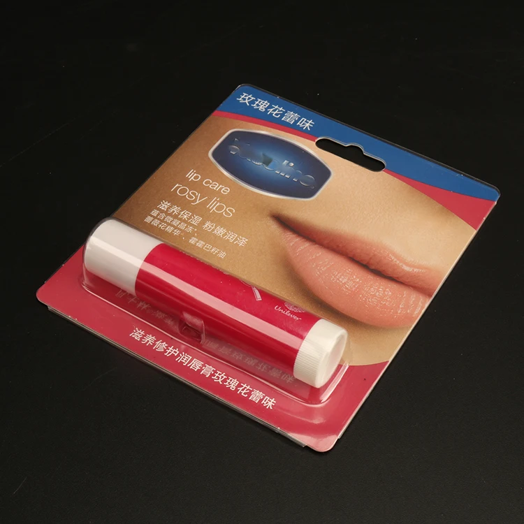 Custom Plastic Clear Pvc Pet Lip Balm Blister Pouch Blister Packaging ...