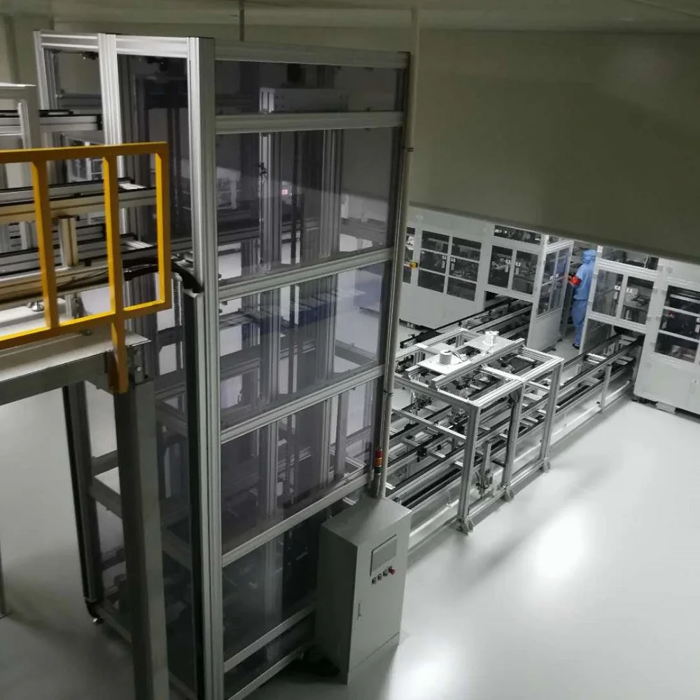 Automation Line With Automatic Pallet Conveyor Belt For Ev Electric Car ...