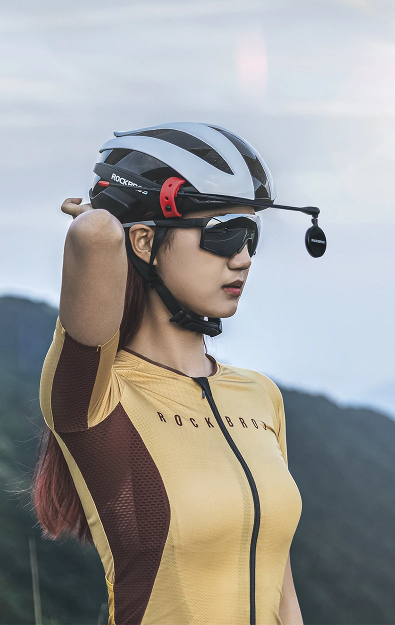 Rockbros Bike Mirror Rear View Helmet Lightweight 360 Degree Adjustable ...