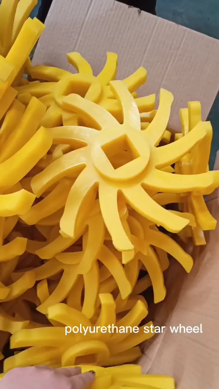 Custom Pu Polyurethane Star Wheels For Screening Process,De-stoning ...