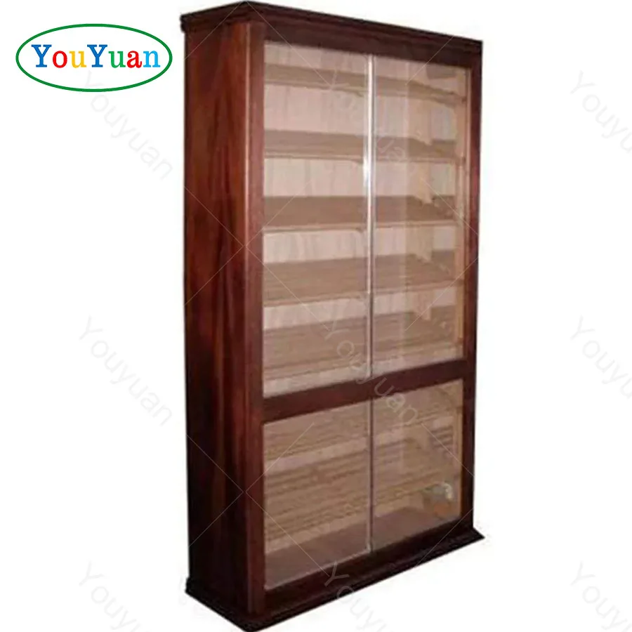 Luxury Cigar Humidor Led Tobacco Display Cabinets Smoke Shop Glass ...