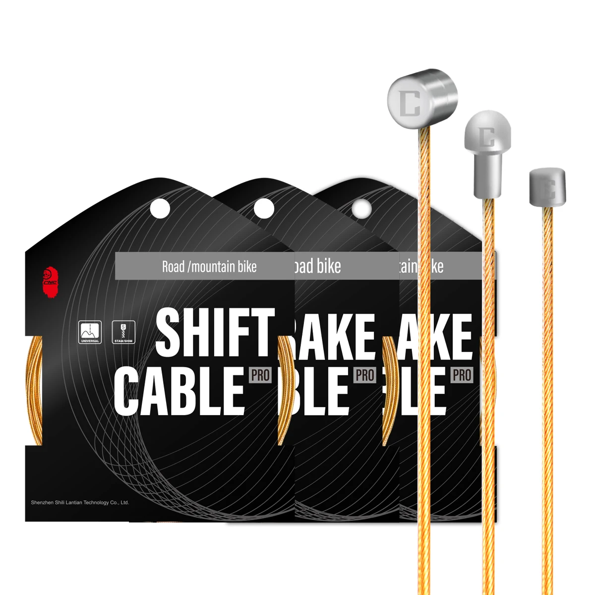 Pro Slick Polished Universal Bicycle Shifter Cable | For Road,Mtn,And ...