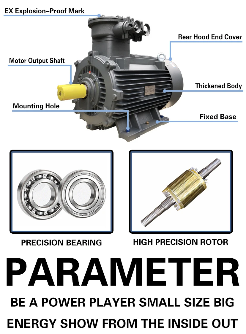 IEC Explosion-Proof Motor 200kw - High Quality Industrial Motor