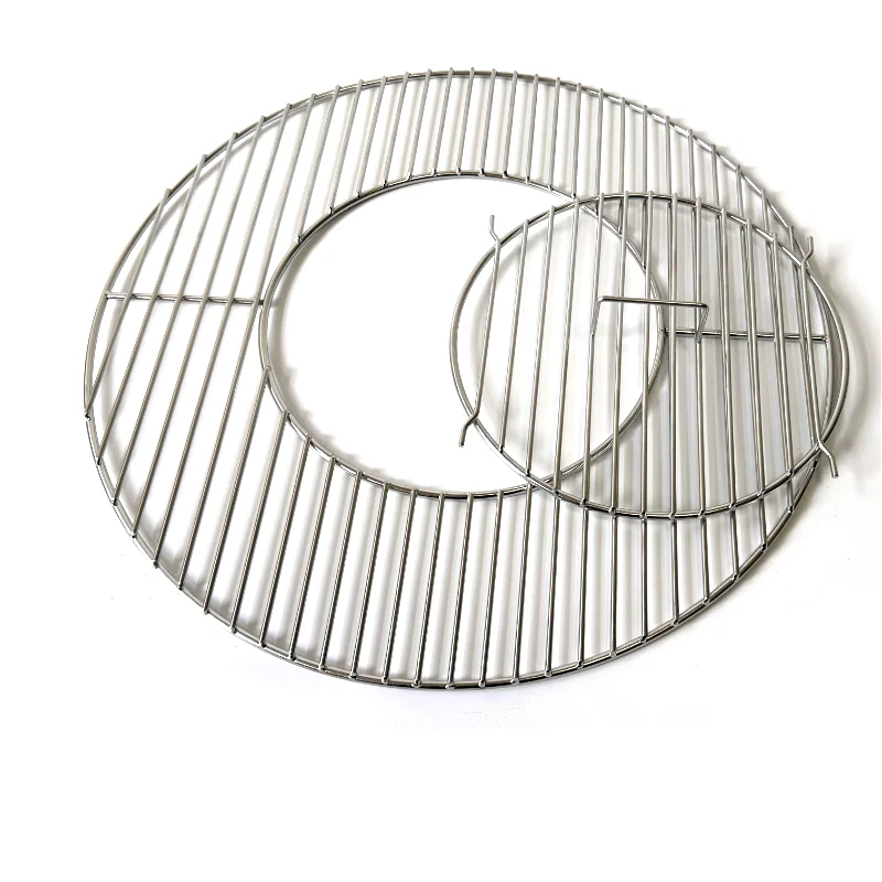 Extra Thick Round Stainless Steel Grill Grates for BBQ and Fire Pit ...