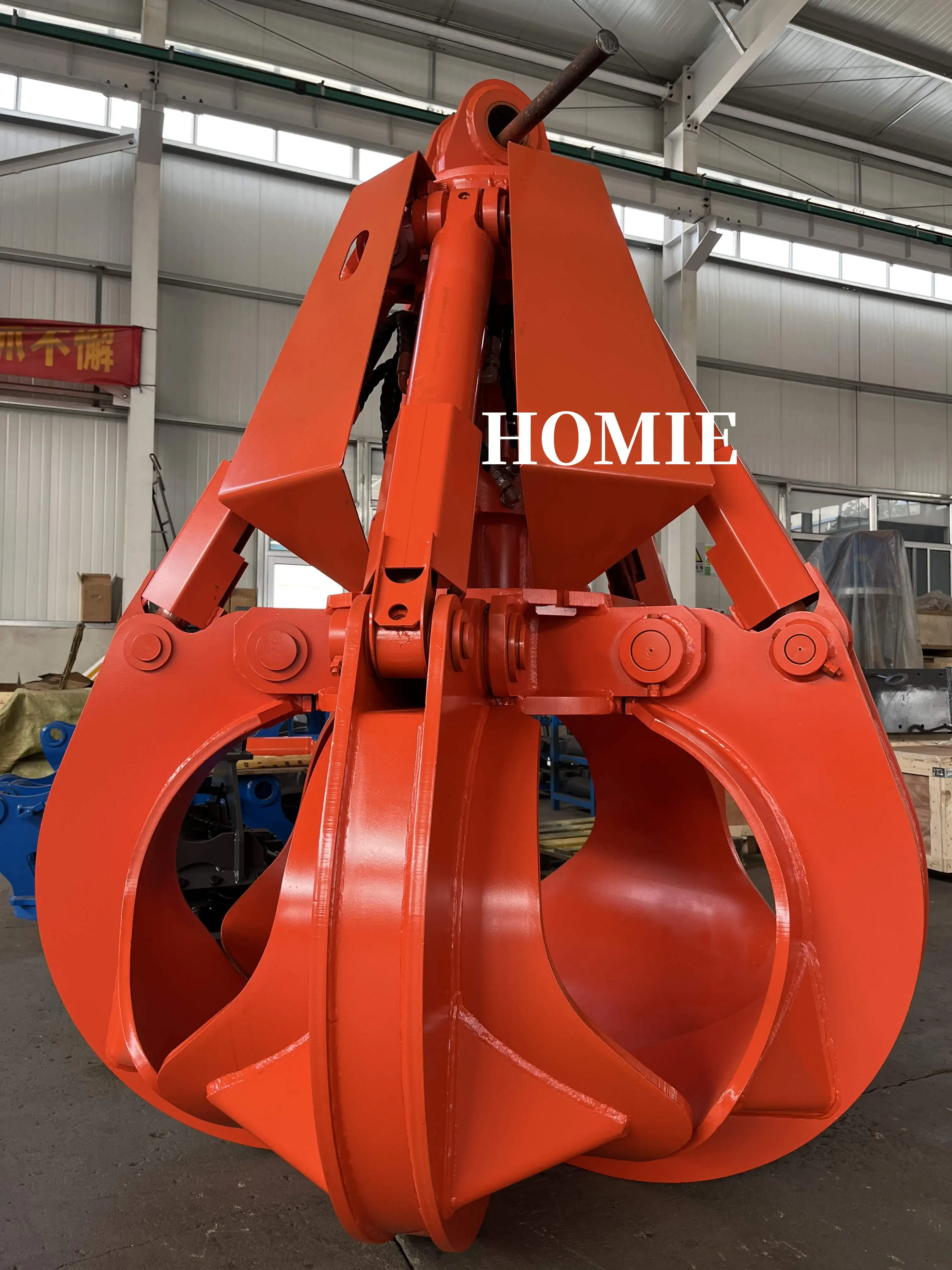 Crane Grapple Hydraulic Swing Type Scrap Steel Grapple Orange Peel ...