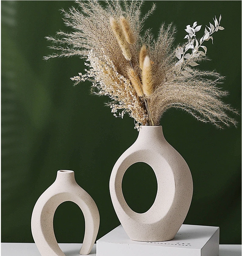 Luxury Package Natural Dried Flowers Vases Nordic Modern Home Decor ...